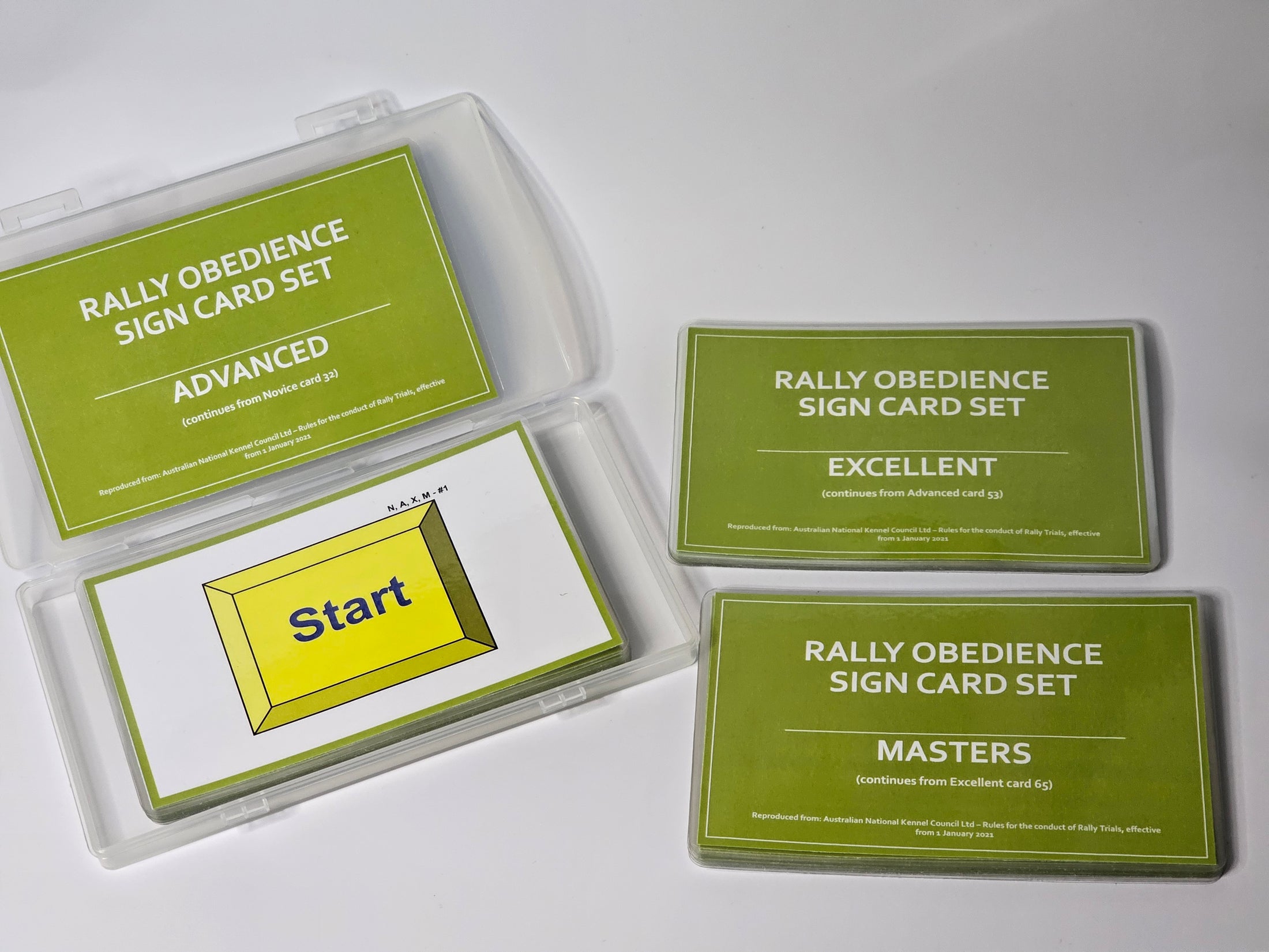 ANKC Rally Card Complete Set (Travel Sized) – Denver Designs Aus